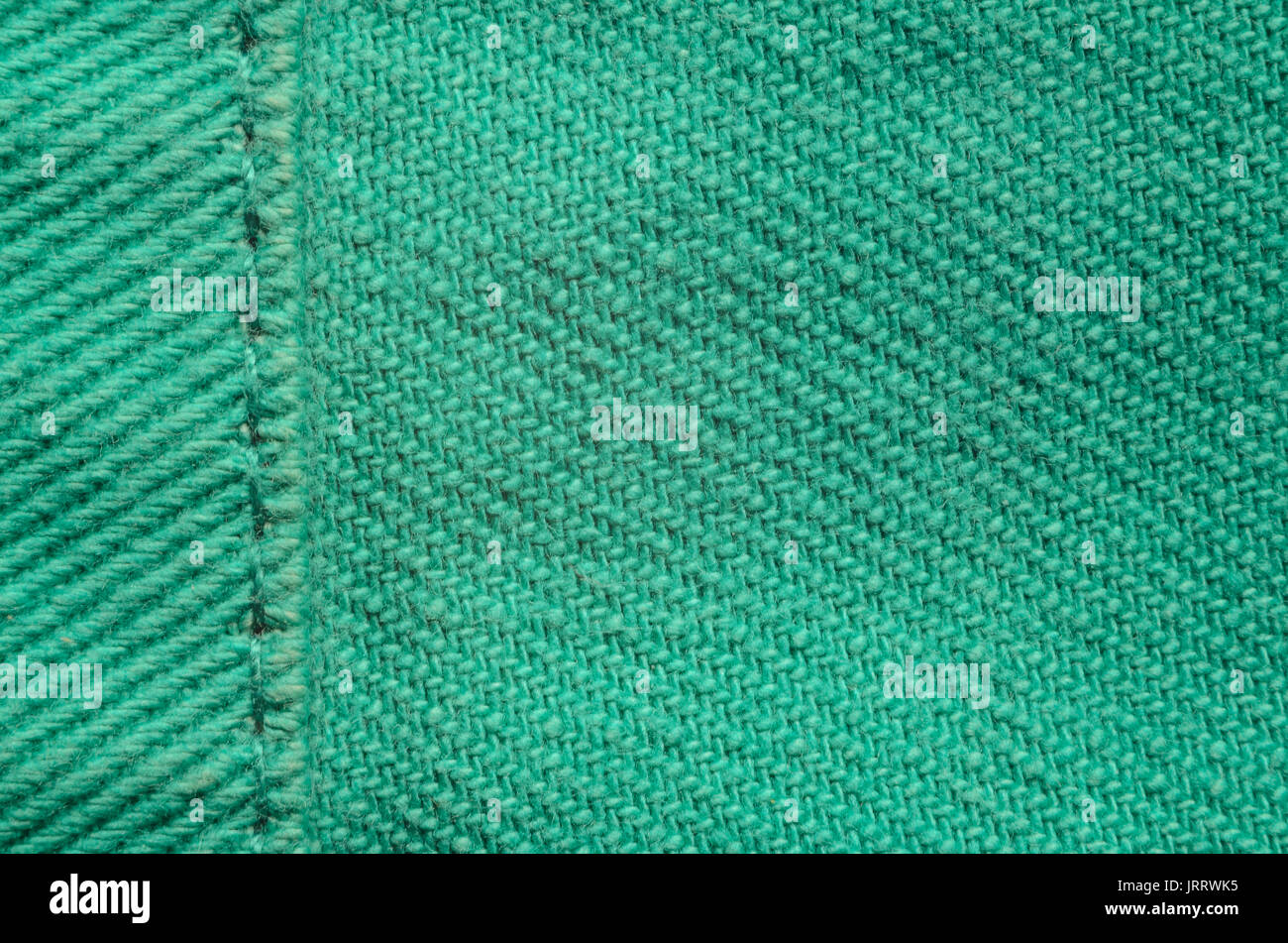 Green Denim Tissue Structure Textile Texture Close-up. Macro shot of ...