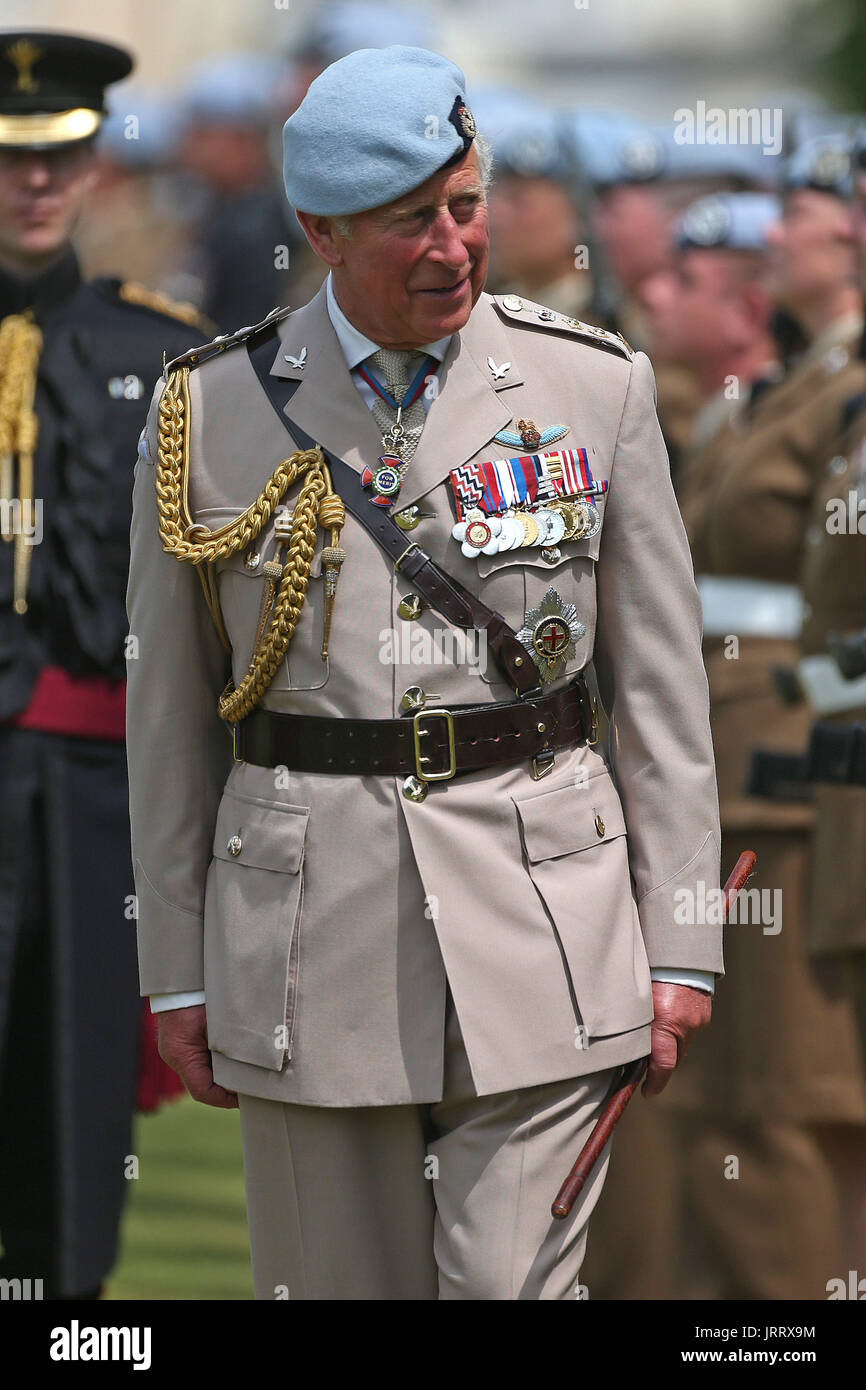 The Prince of Wales, Colonel-in-Chief, Army Air Corps, visits Salisbury ...