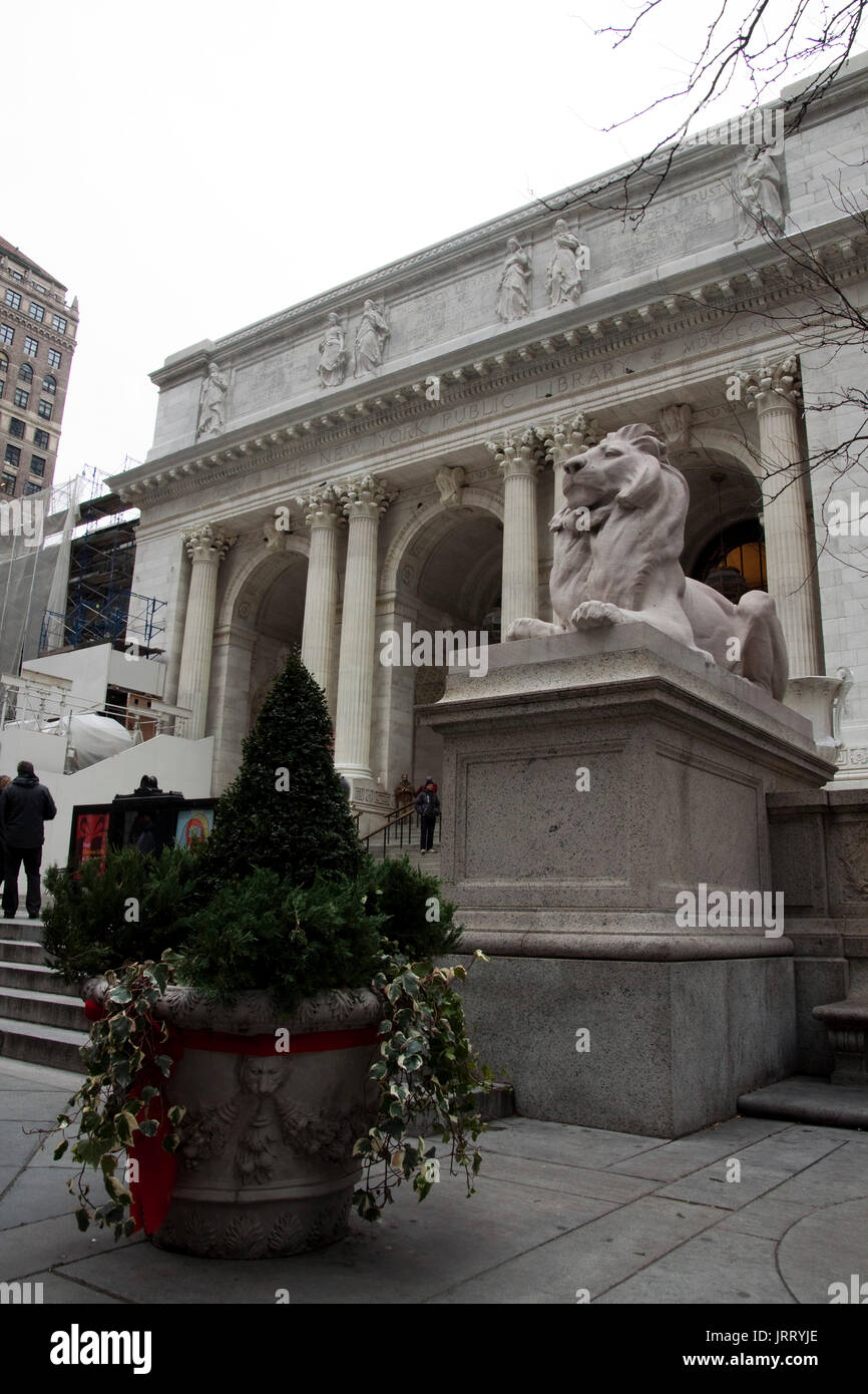 New York Public Library in Manhattan, NY Stock Photo - Alamy