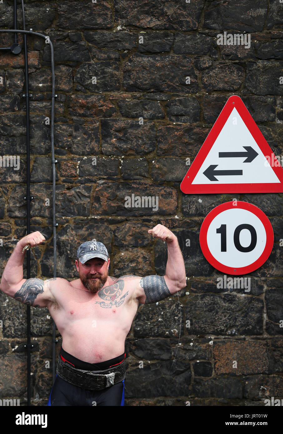 Scotland's John Pollock during the Ultimate Strongman Masters World ...