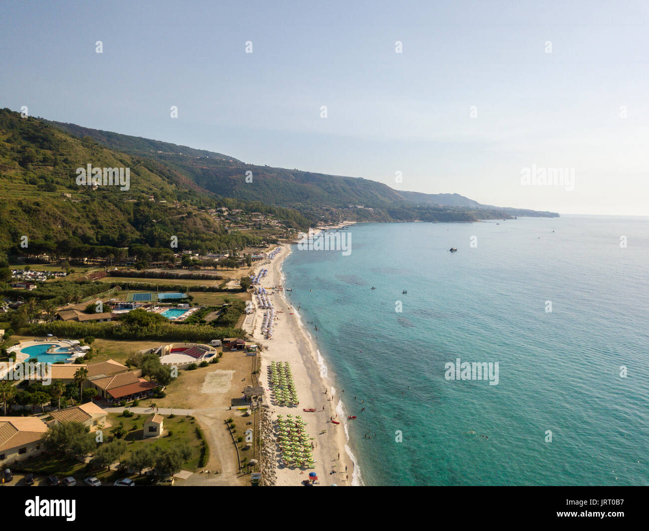 Sea bottom seen from above, Zambrone beach, Calabria, Italy. Diving ...