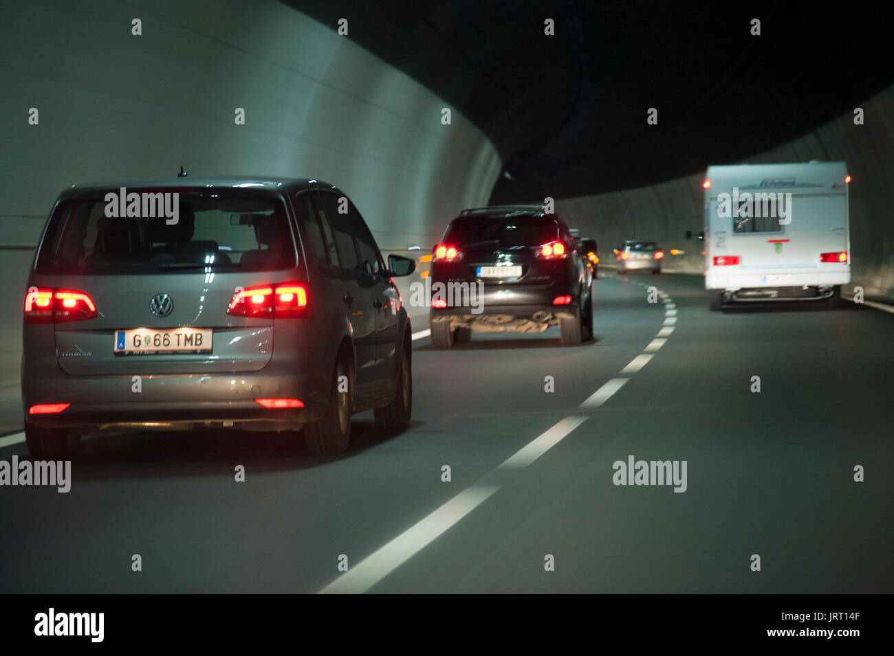 Tunnel Autostrada Alpe-Adria A23 in Italy. 30 July 2016 © Wojciech ...