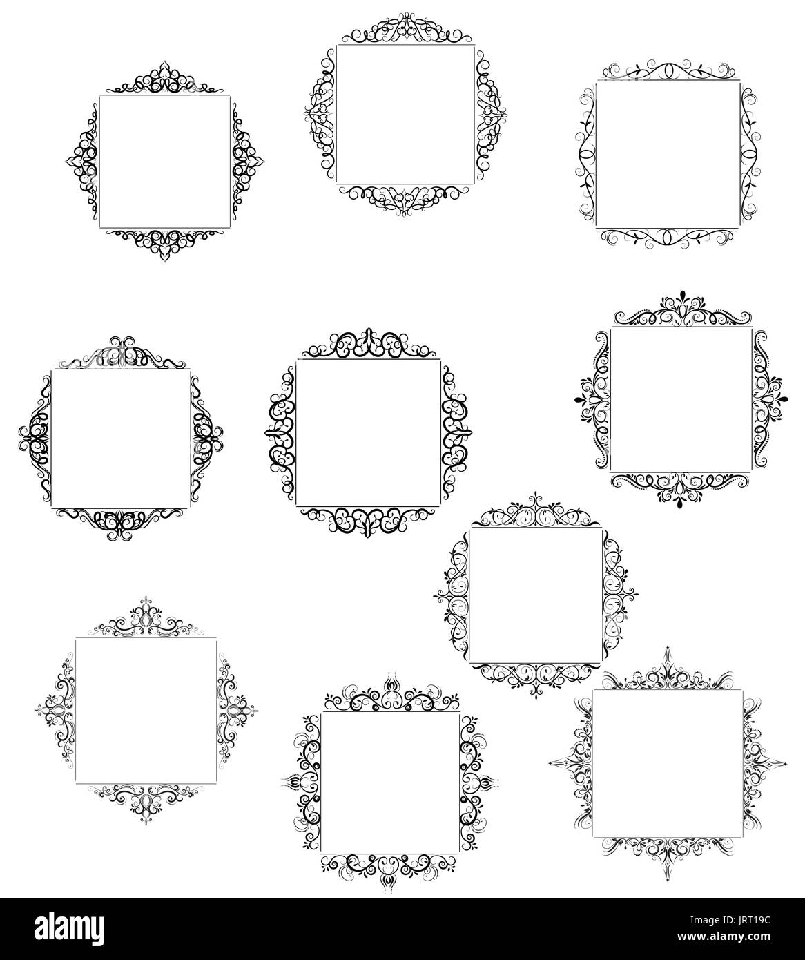 Vintage baroque frame Stock Vector Image & Art - Alamy