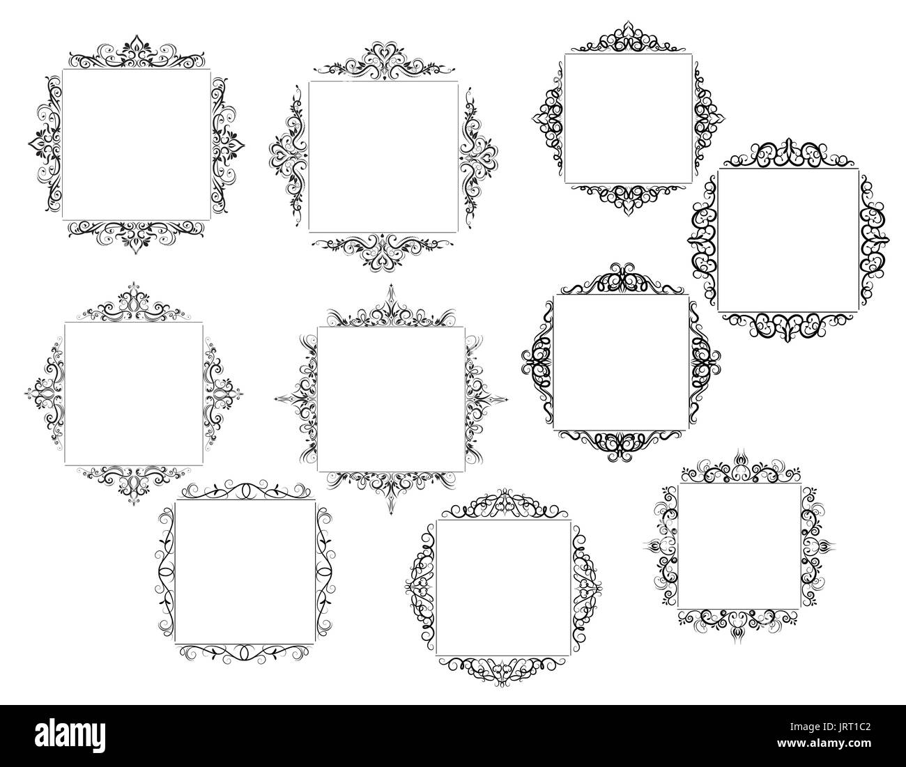 Vintage baroque frame Stock Vector Image & Art - Alamy