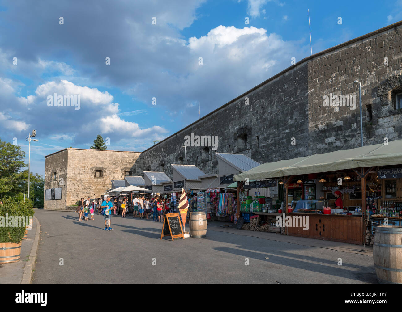 Walls of the Citadel on Gellert Hill, Budapest, Hungary Stock Photo - Alamy