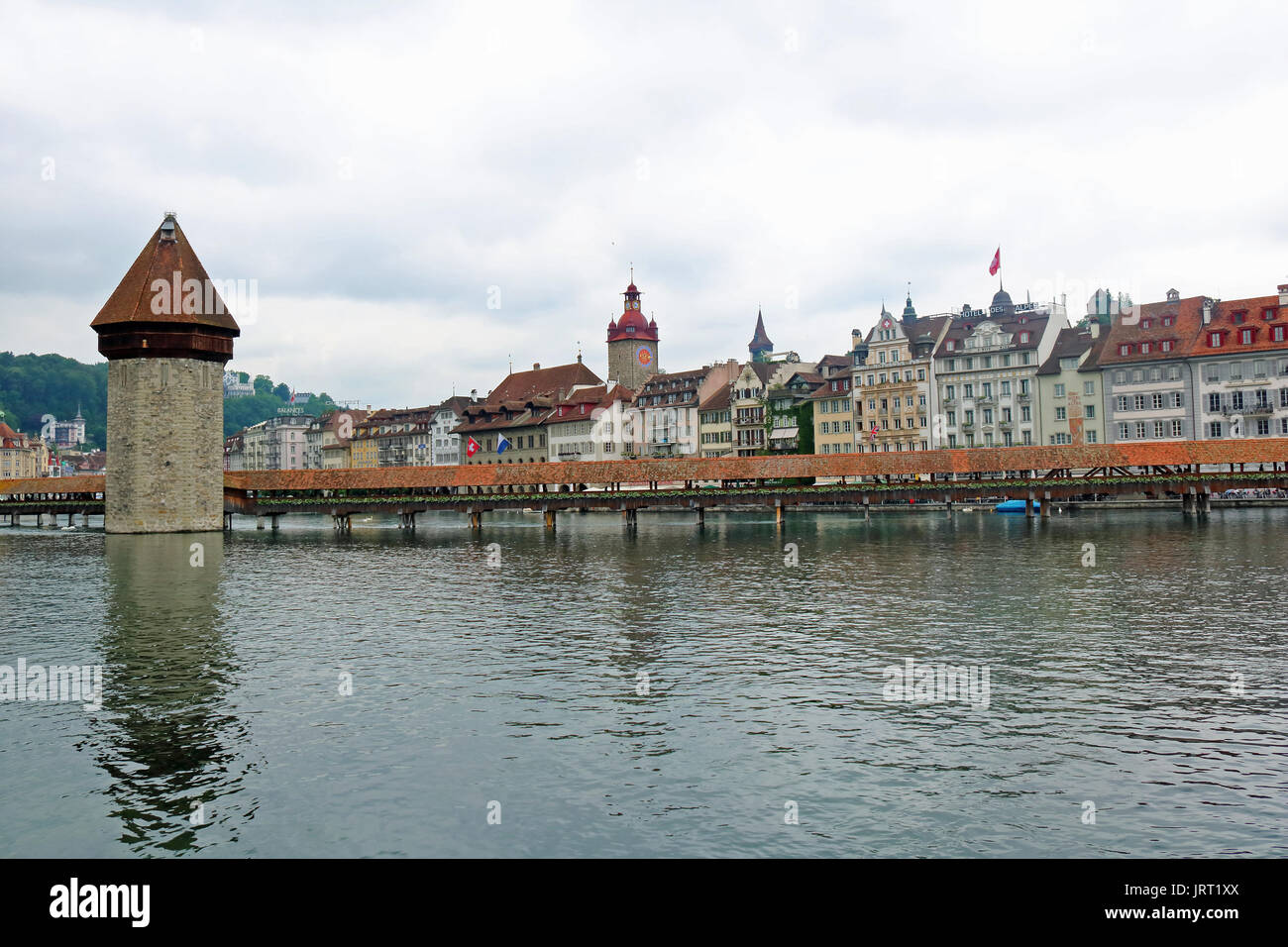 Chapel Bridge and Water Tower,Lucerne,Switzerland Stock Photo - Alamy