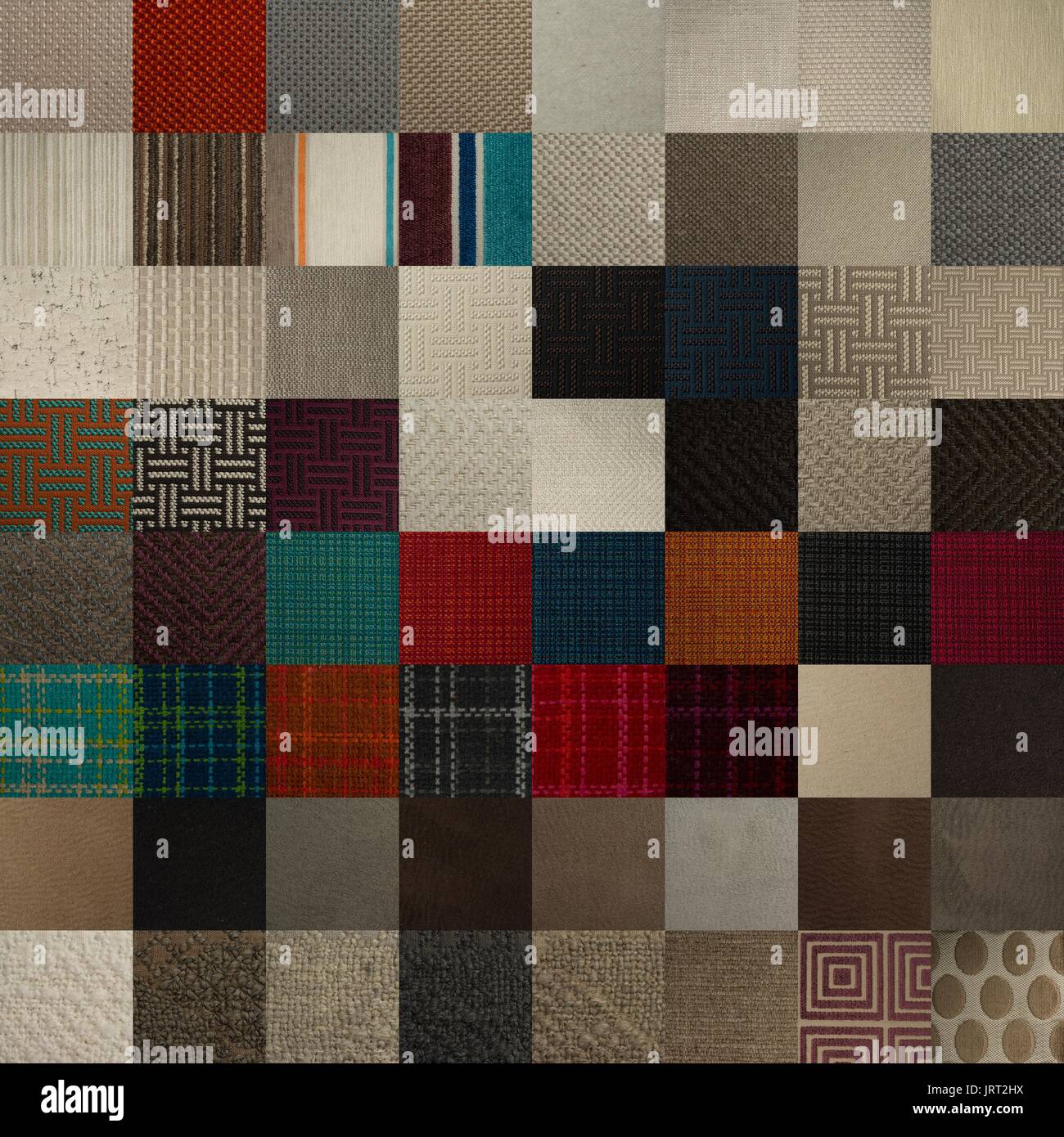 Textile chart with many color samples Stock Photo - Alamy