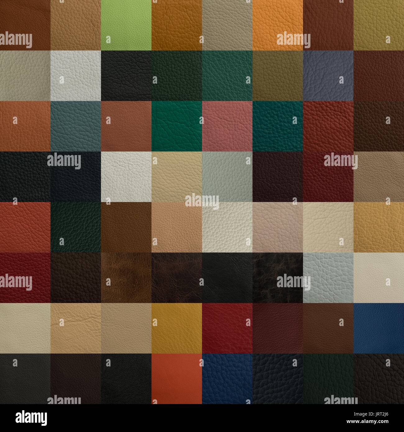 Leather chart with many color samples Stock Photo - Alamy