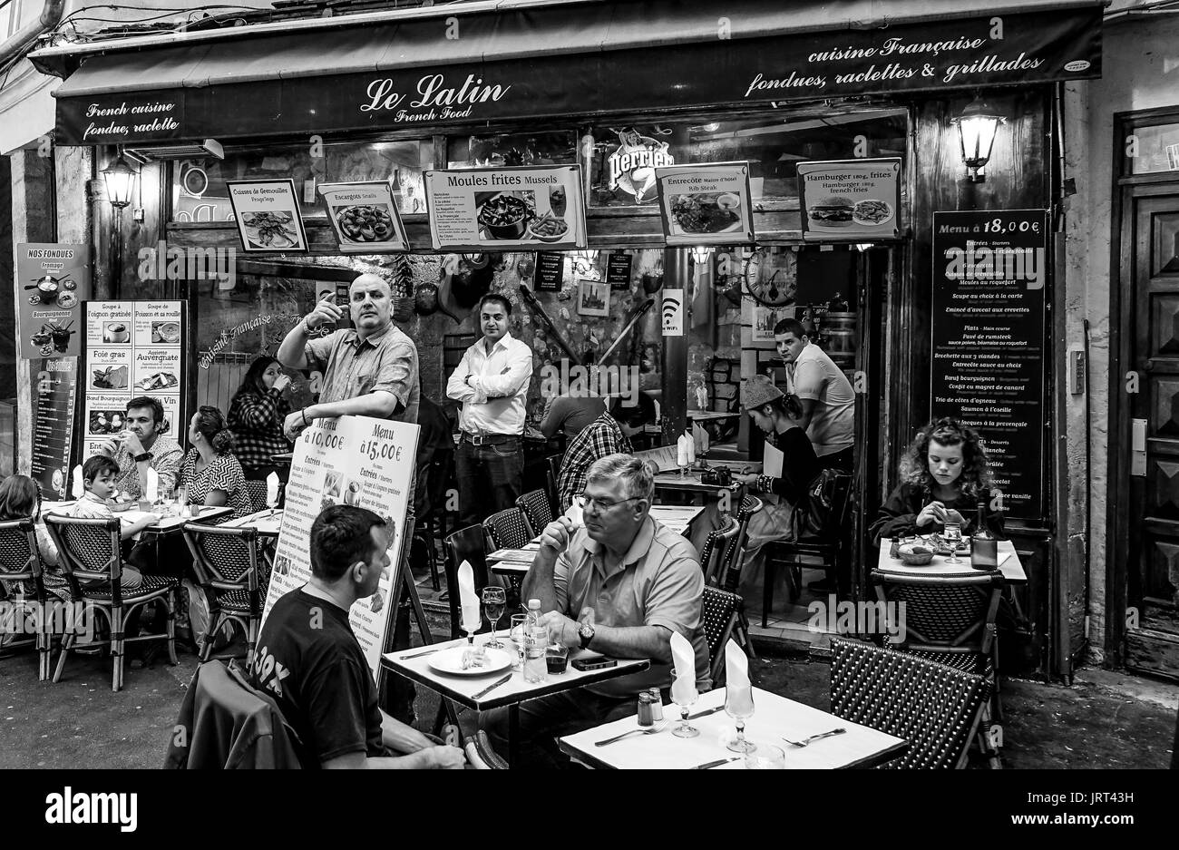 Latin quarter paris Black and White Stock Photos & Images - Alamy