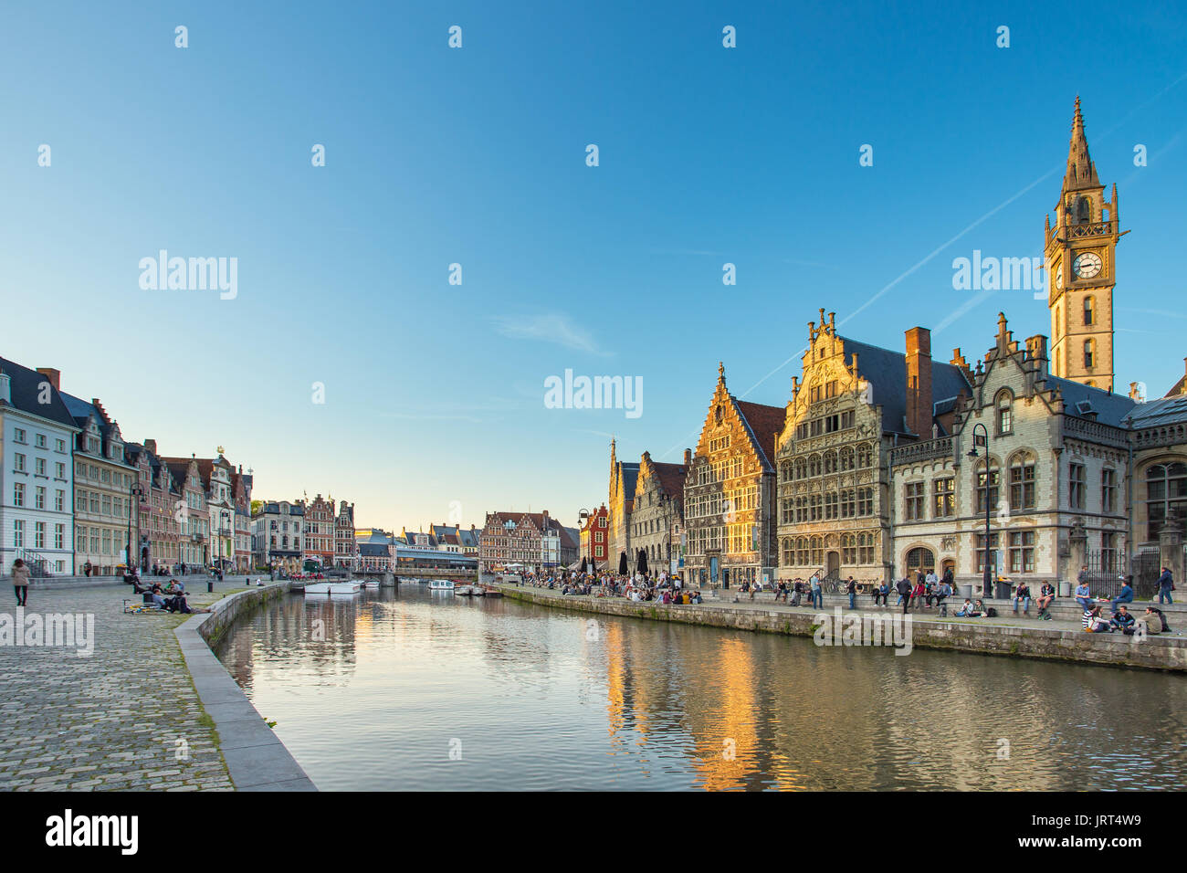 Belgium Ghent Old Town Graslei High Resolution Stock Photography and ...