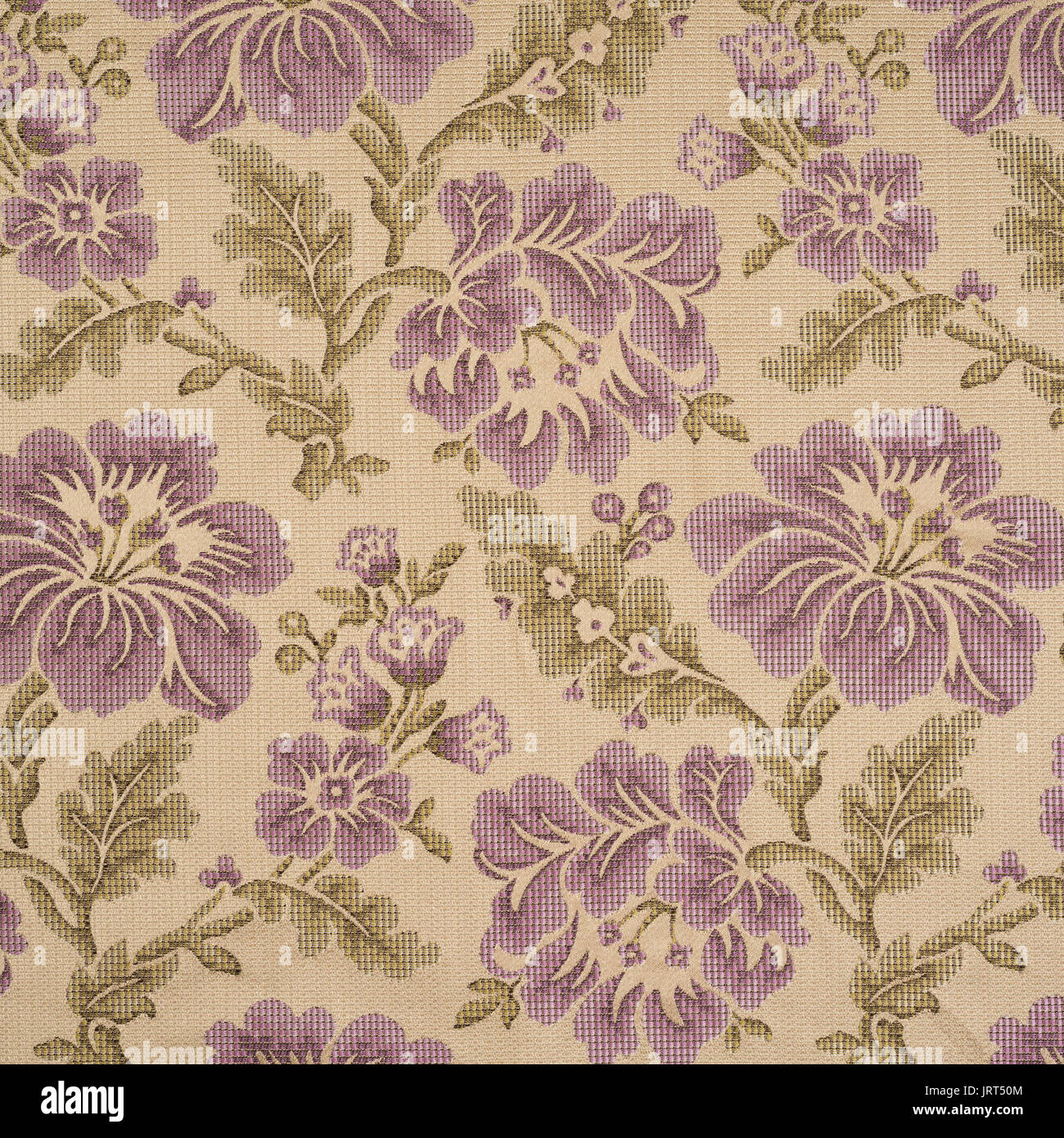 Fabric background with floral pattern Stock Photo - Alamy
