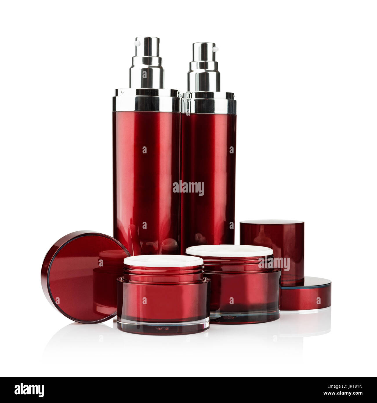 Cosmetic bottle red cap hi-res stock photography and images - Alamy