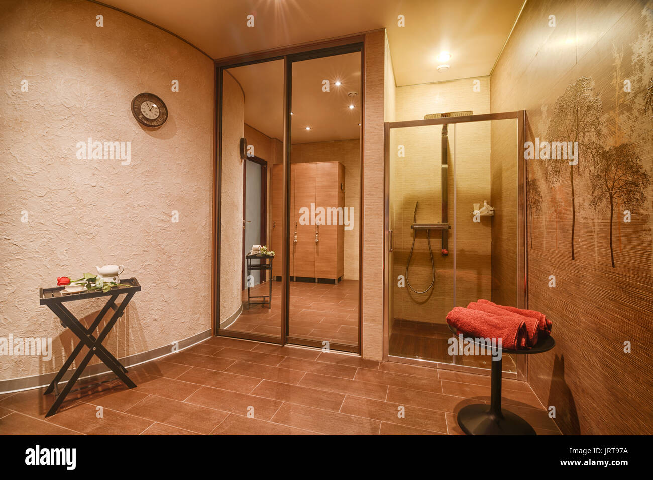 Modern spa center interior Stock Photo - Alamy