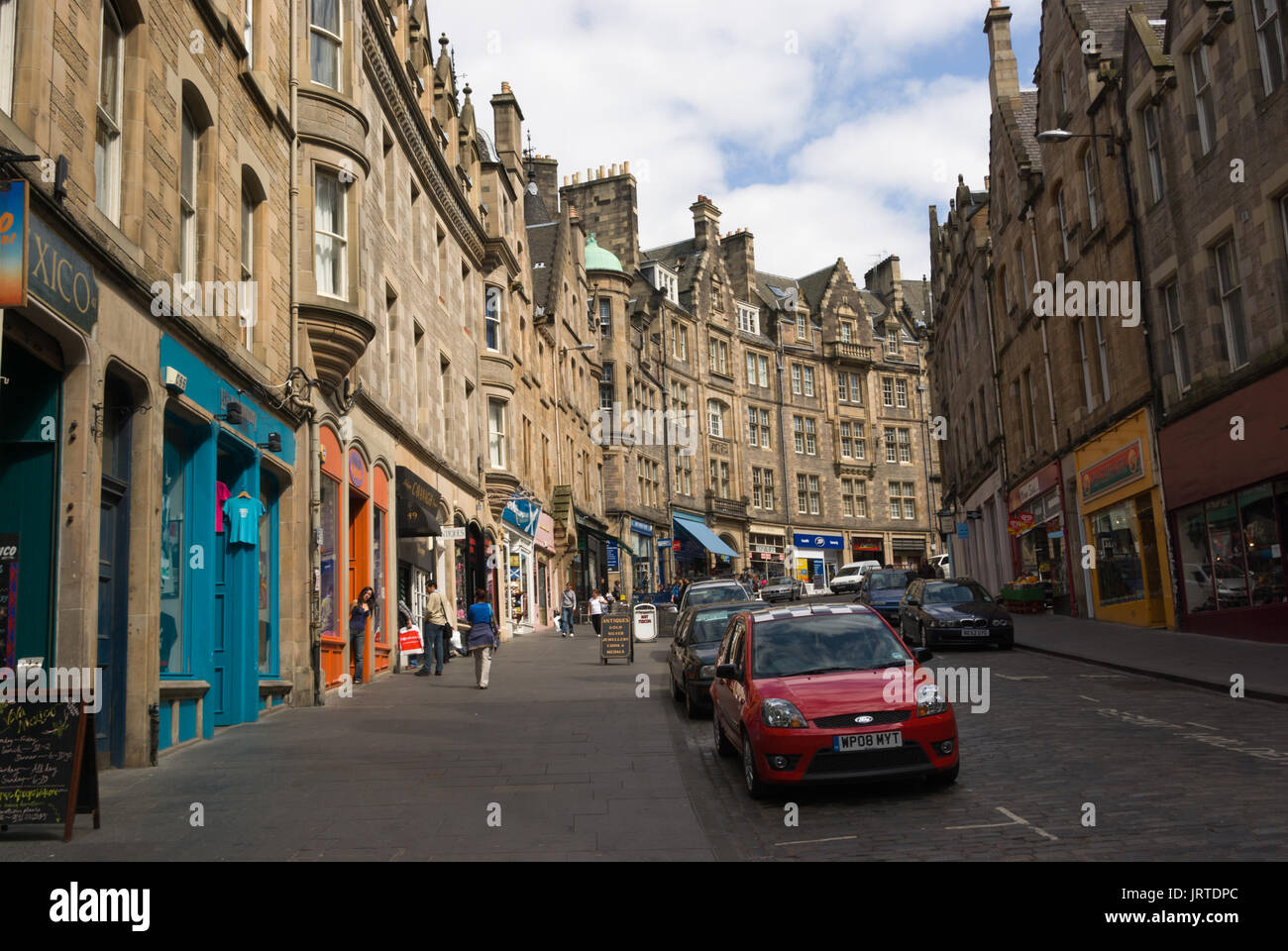 West Bow and Victoria Street from the Grassmarket to Royal Mile ...