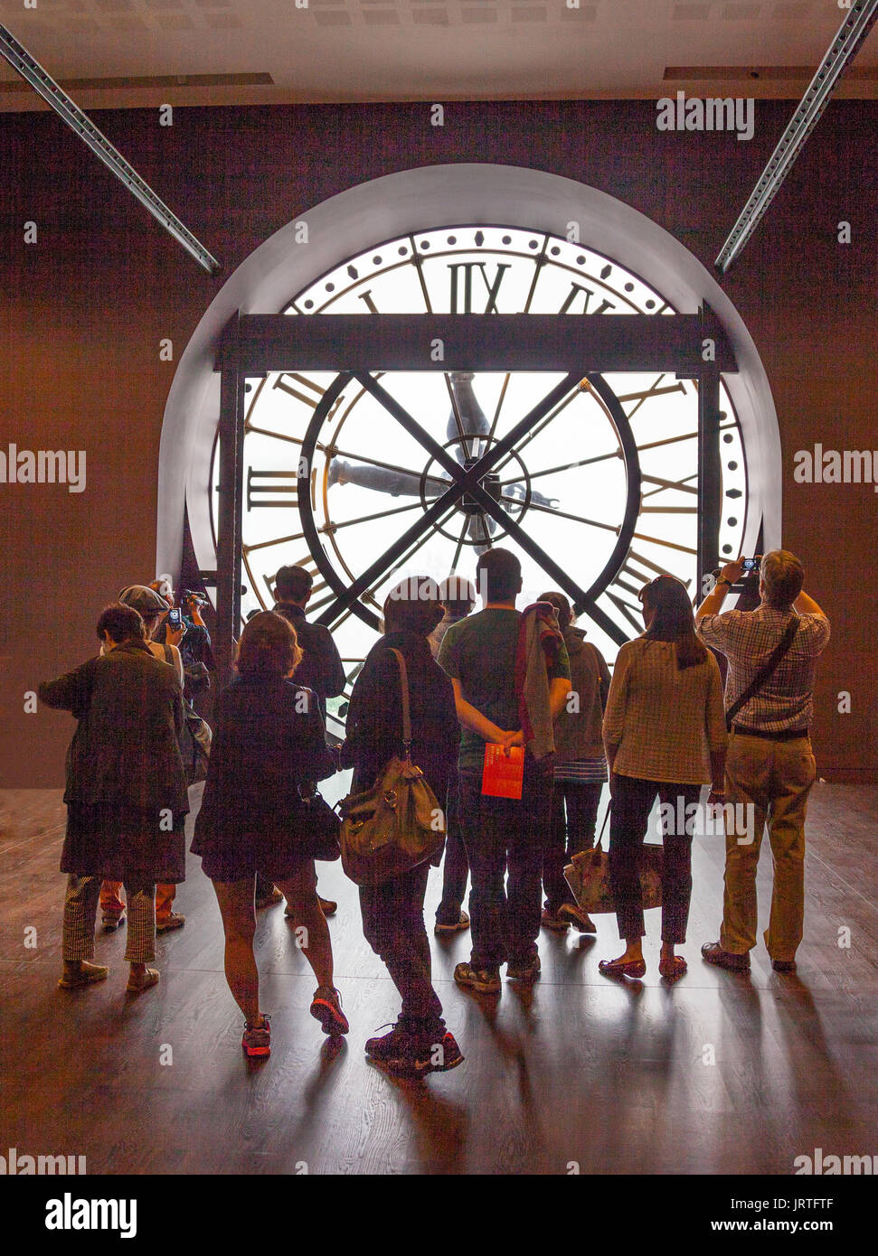 PARIS, FRANCE - JUNE 7, 2012: The famous clock inside the Musee d'Orsay ...