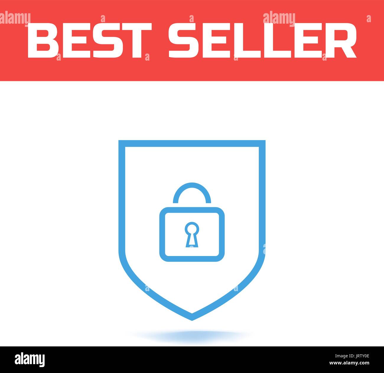 Security vector icon illustration isolated on white background. The ...