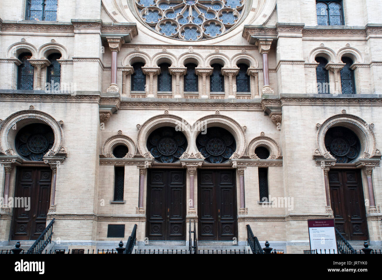 The Eldridge Street Synagogue, built in 1887, is a National Historic ...