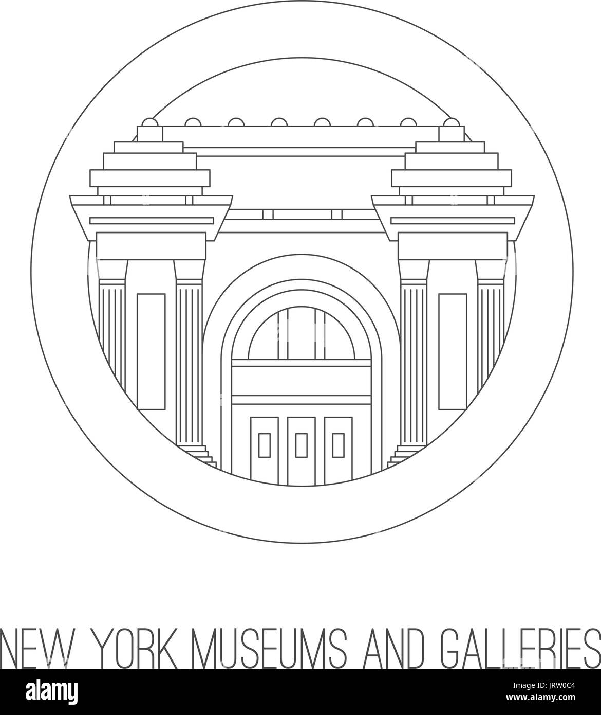 New york museum of modern art not moma Stock Vector Images - Alamy