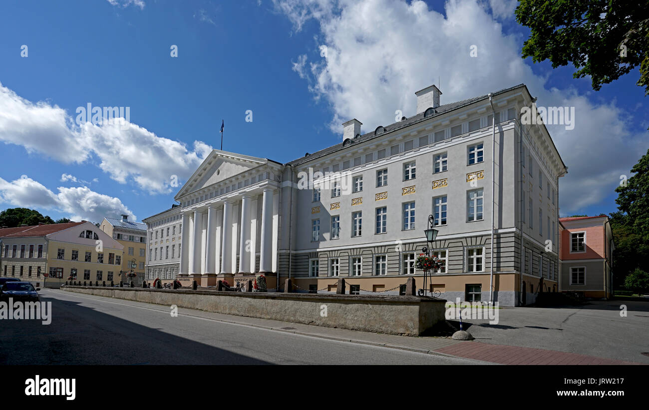 Tartu University Main Building, Estonia. The oldest University in ...