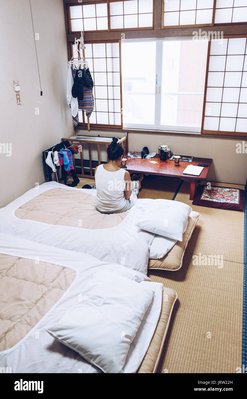 Japanese onsen woman hi-res stock photography and images - Alamy