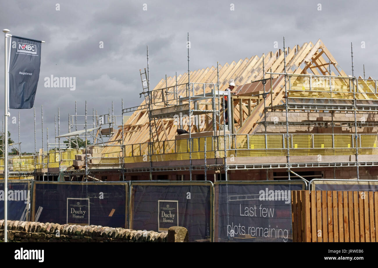 New homes being built in Humshaugh near Hexham, Northumberland, England ...