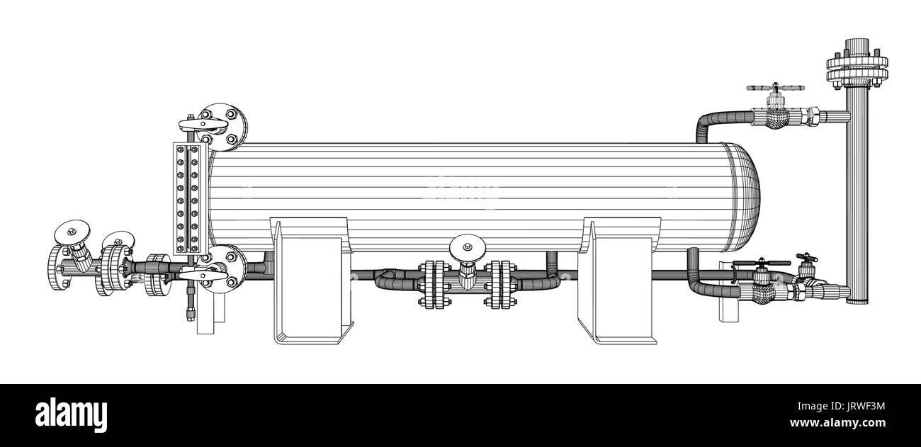 Wire-frame industrial equipment Stock Vector Image & Art - Alamy