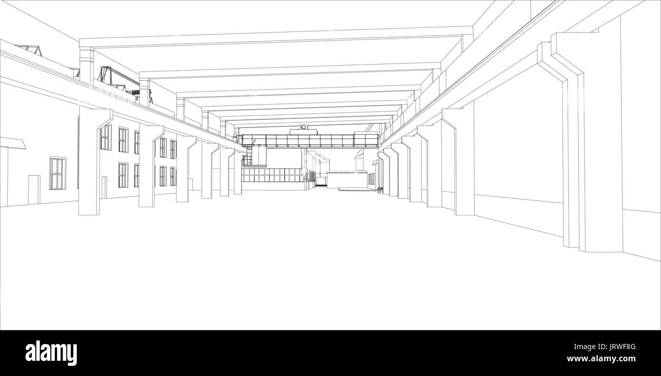 Industrial buildings. Vector Stock Vector Image & Art - Alamy