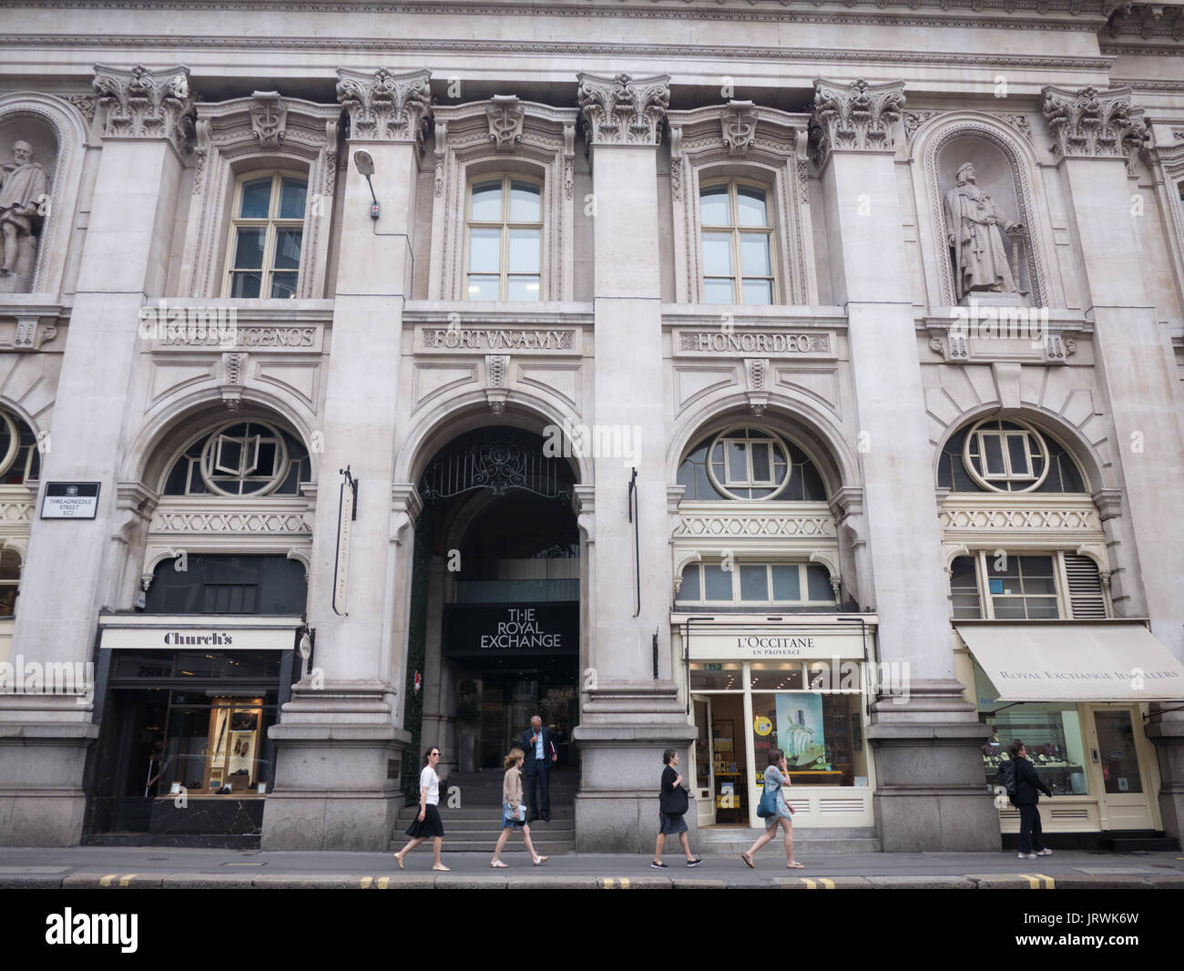 Churchs shoe shop The Royal Exchange and L'occitane, Threadneedle ...