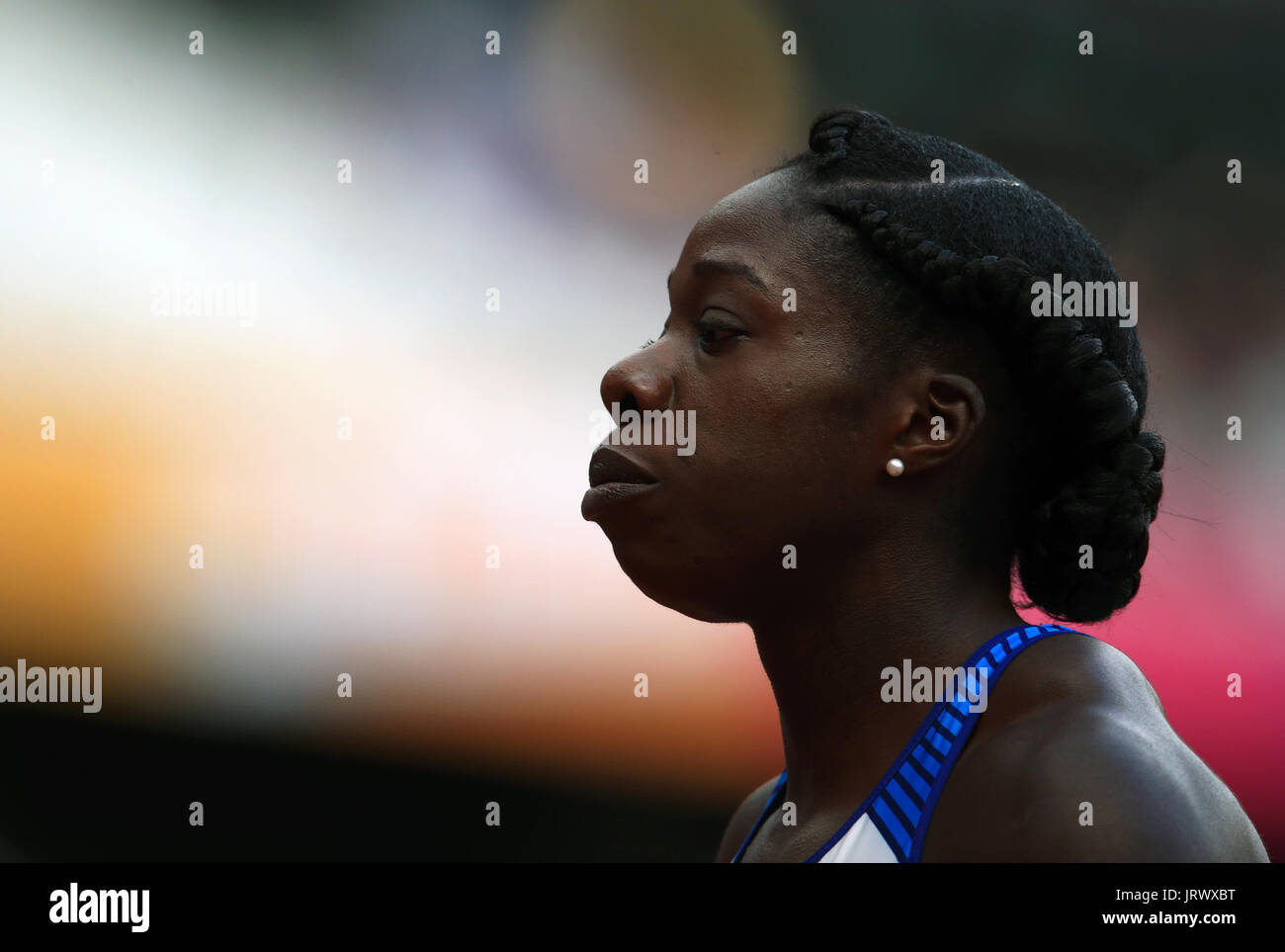 Great Britain's Anyika Onuora in the Women's 400m heat six during day ...