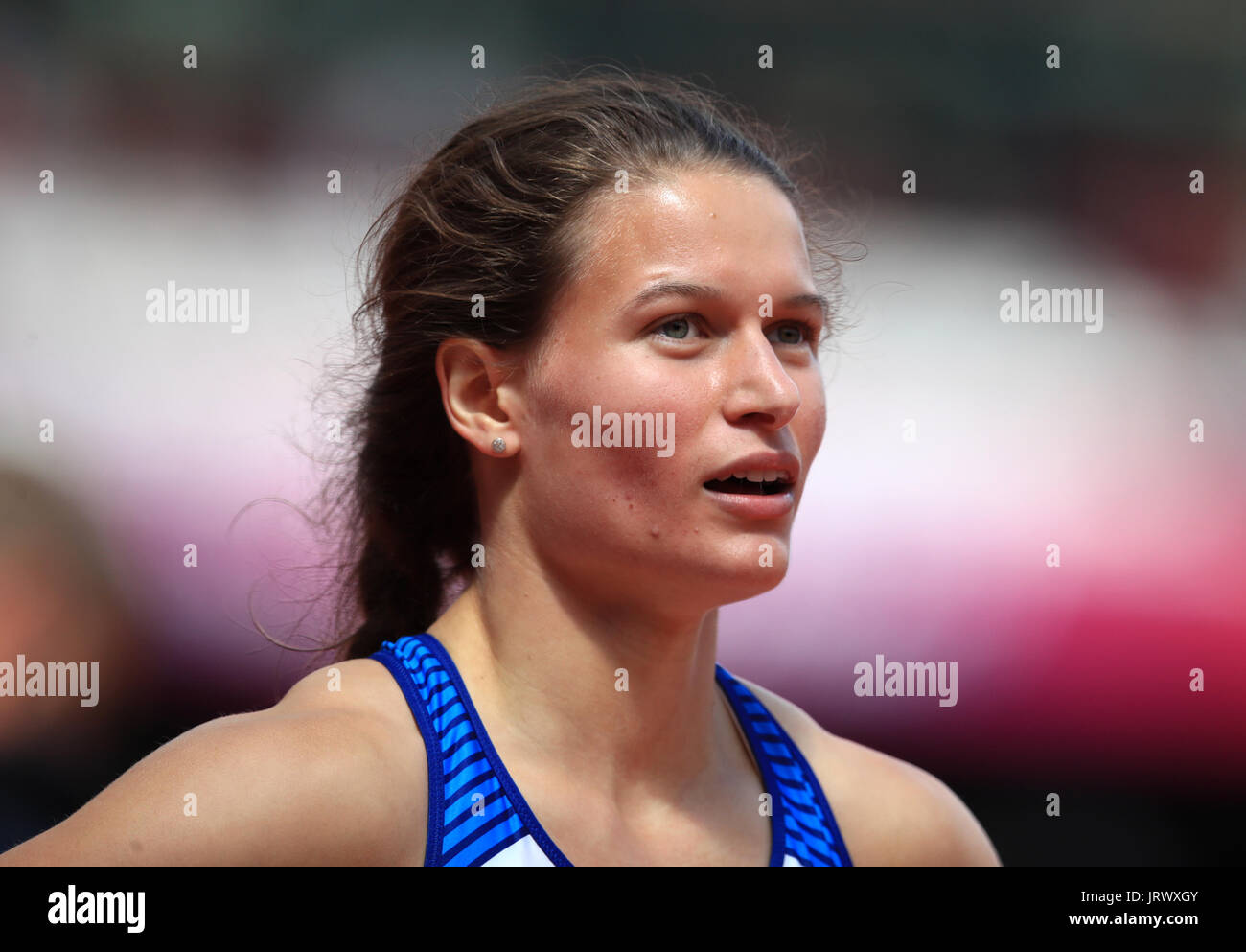 Great Britain's Zoey Clark in the Women's 400m heat five during day ... Great Britain's Zoey Clark in the Women's 400m heat five during day ...