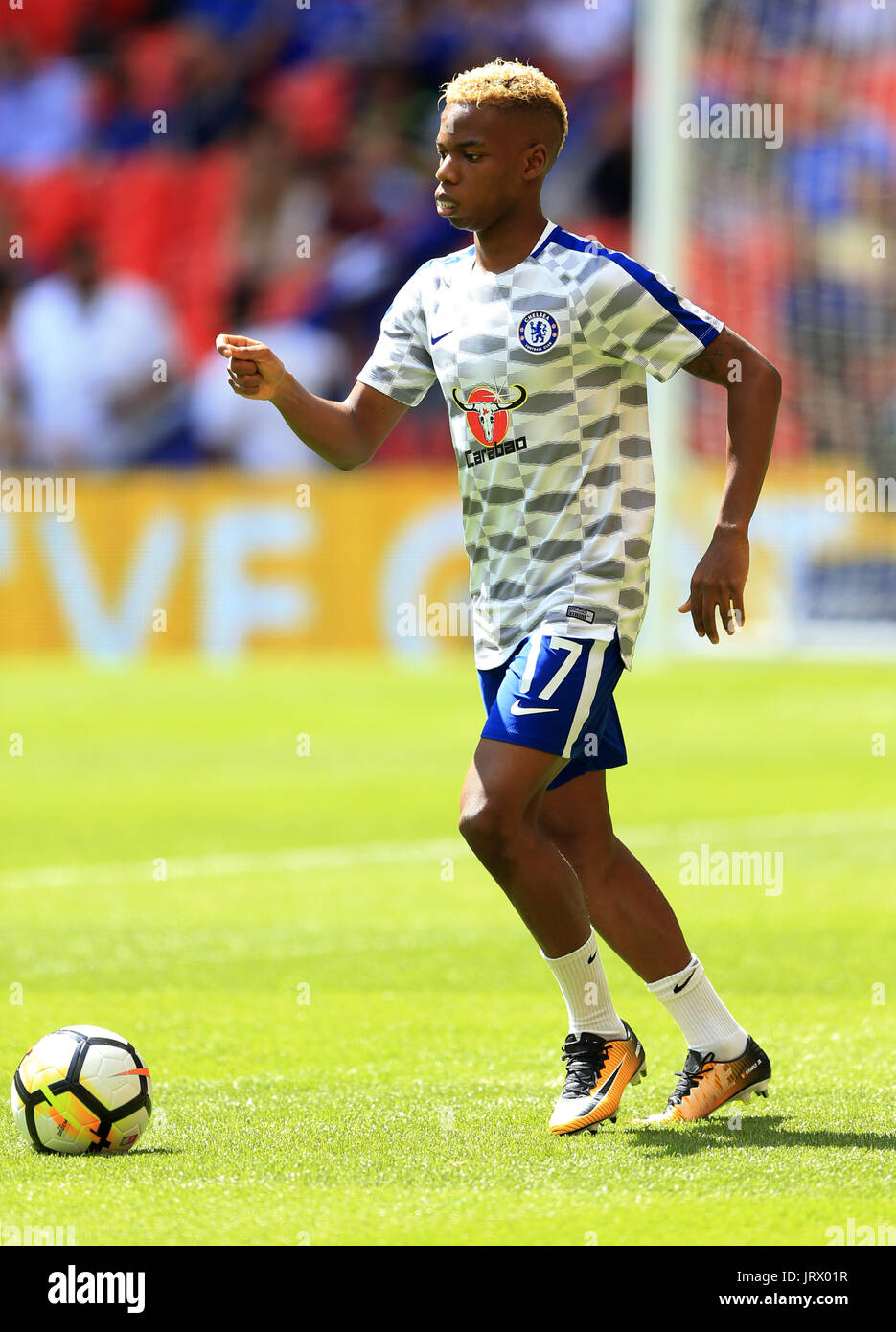 Chelsea's Charly Musonda before the Community Shield at Wembley, London ...