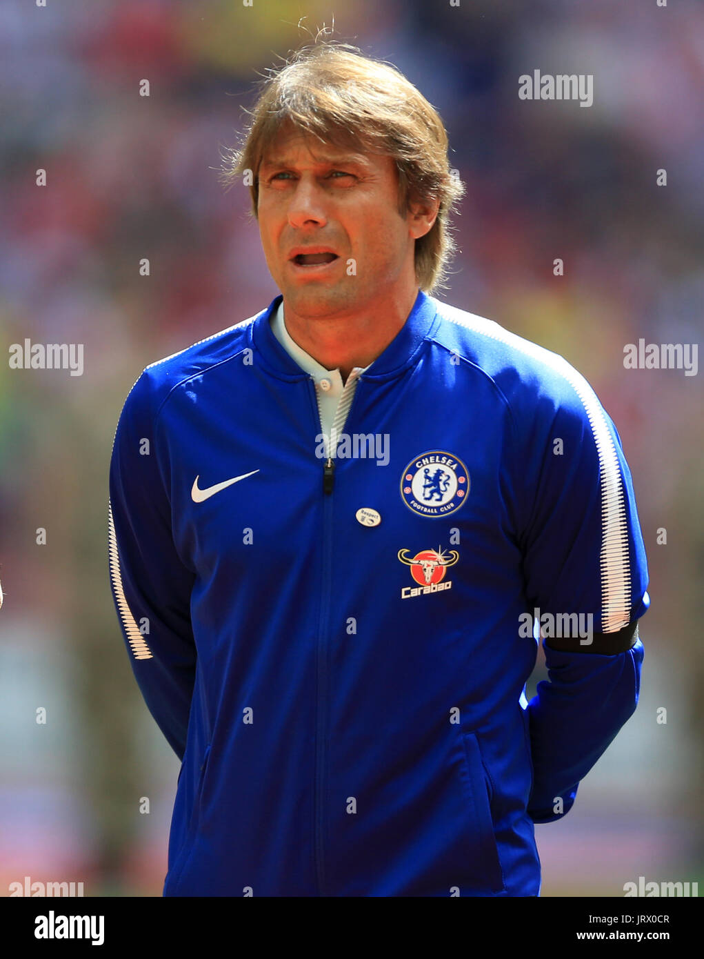 Chelsea manager Antonio Conte before the Community Shield at Wembley ...