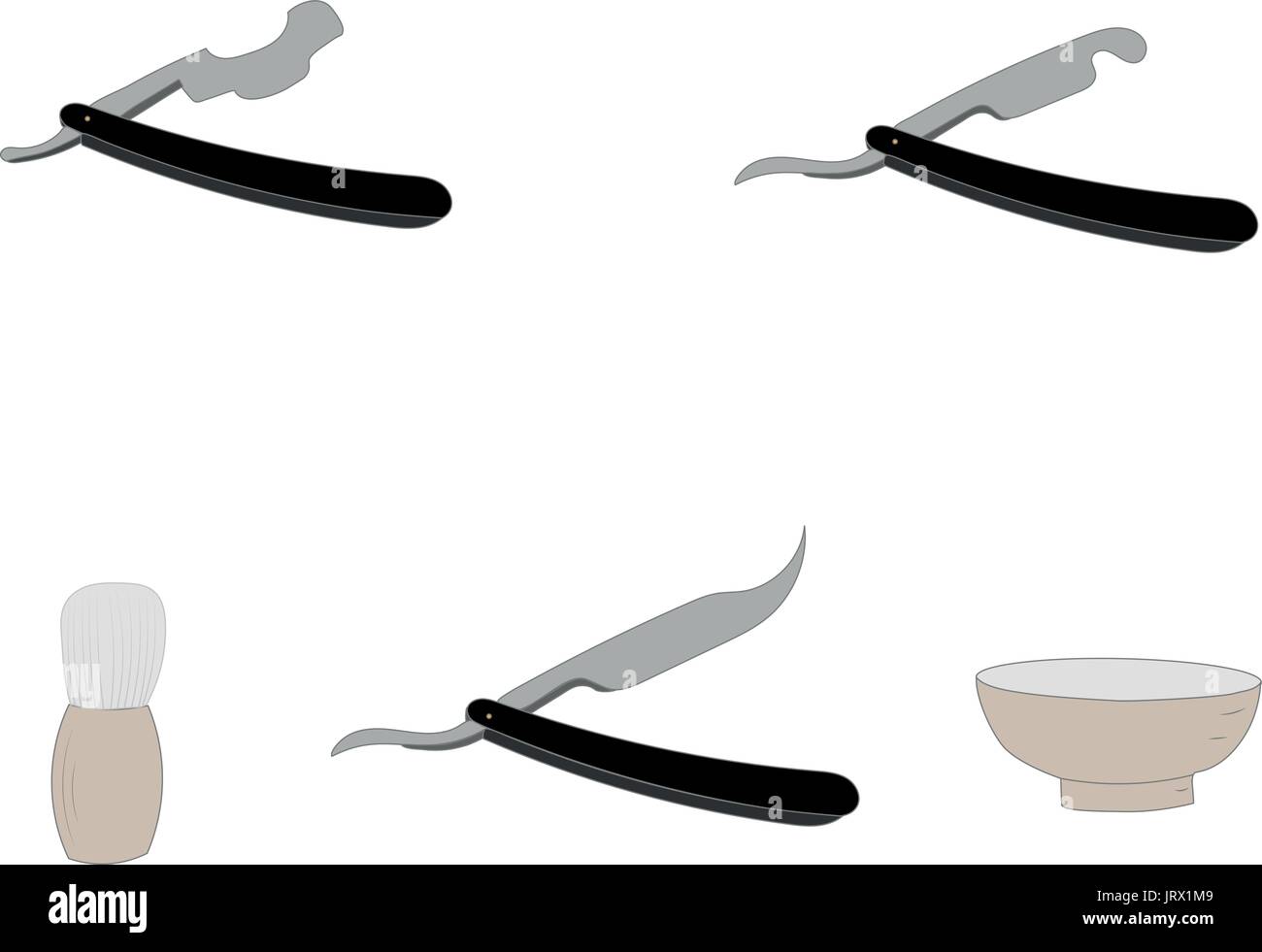 Cut throat razors hi-res stock photography and images - Alamy