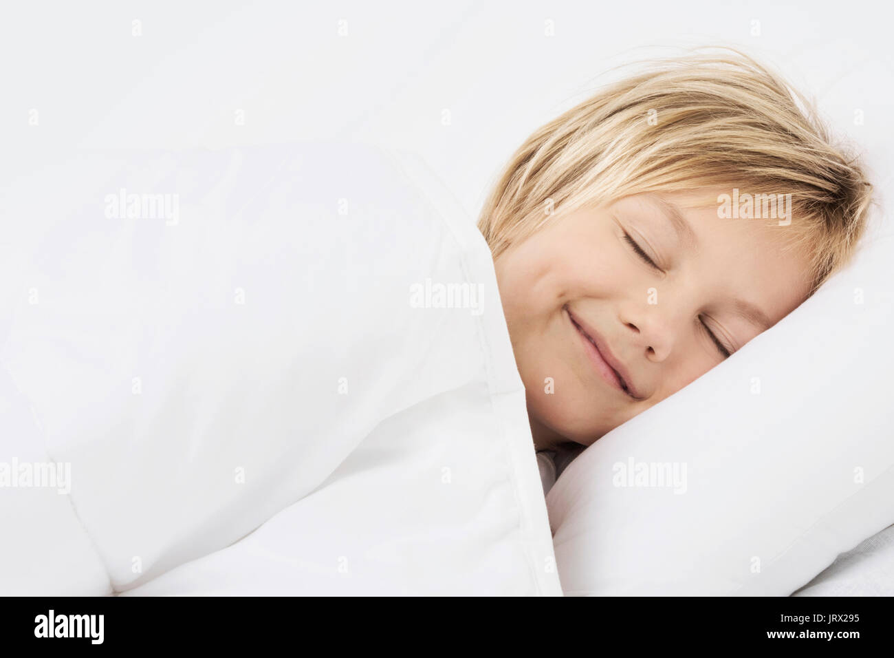 Baby Boy Smiling Sleeping