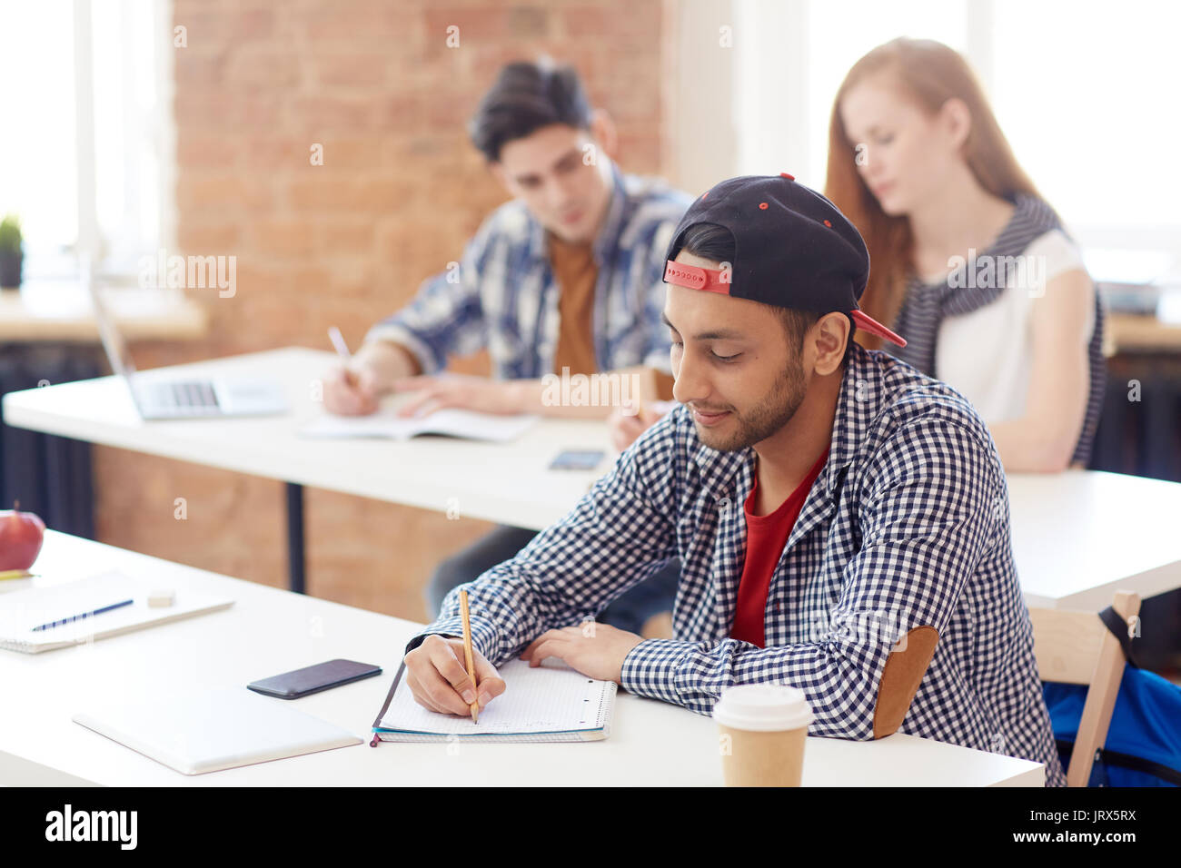 Lesson in highschool Stock Photo - Alamy