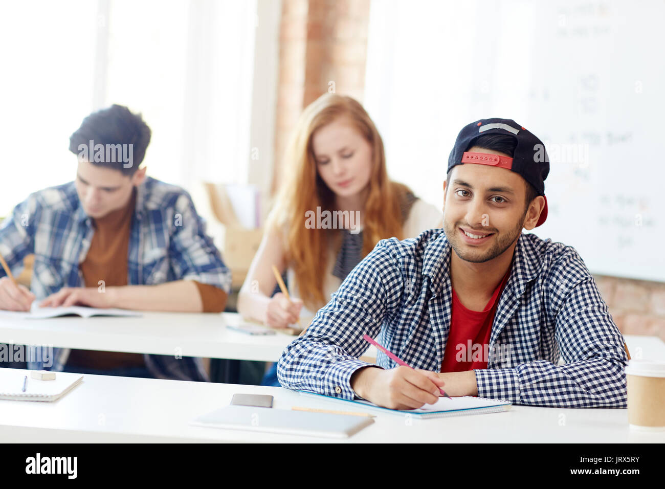 Exam in college Stock Photo - Alamy