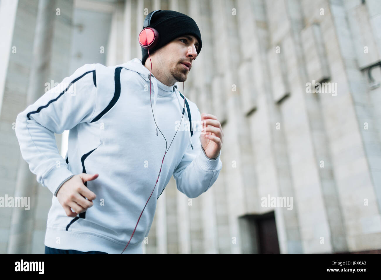 Run with music Stock Photo - Alamy