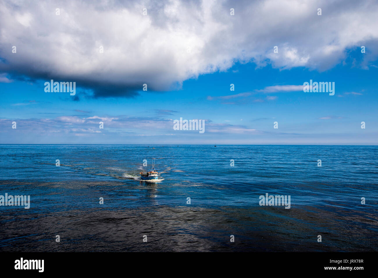Whitby Fishing Boat Stock Photo - Alamy