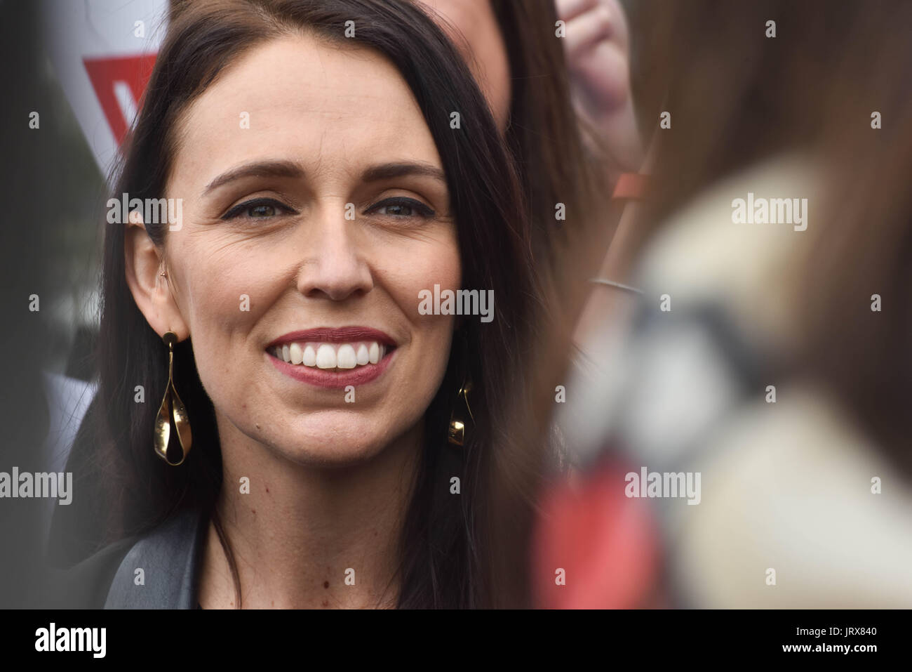 Labor Party leader Jacinda Ardern announces the party policy at Wynyard ...