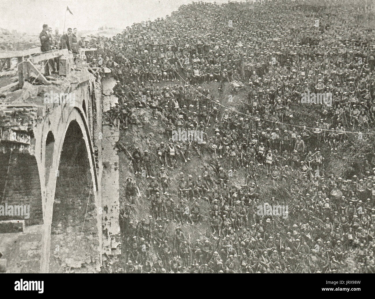 Men of the 46th division who crossed the canal at the Battle of St ...