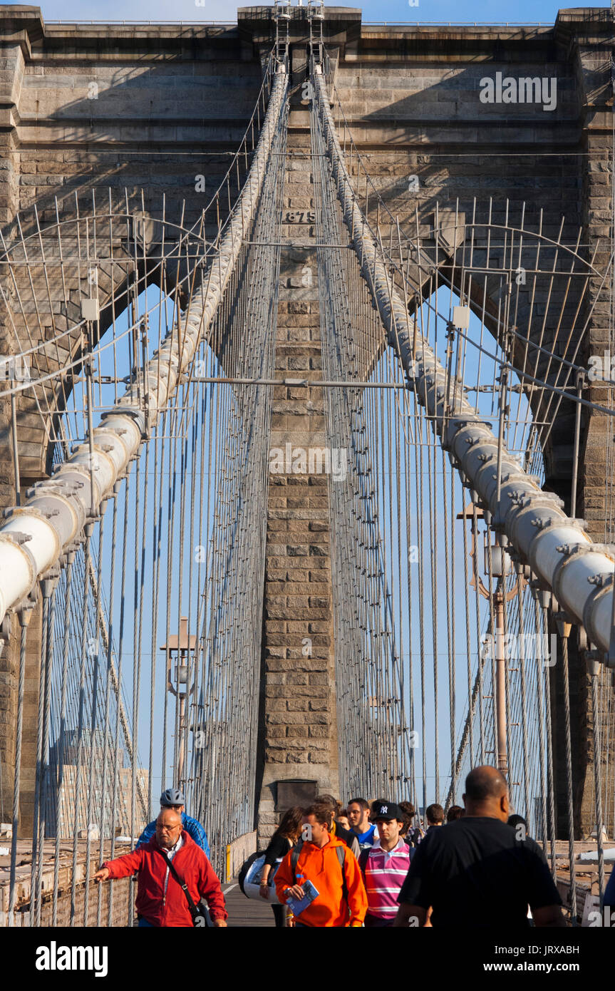 The Brooklyn Bridge New York City United States of America North ...