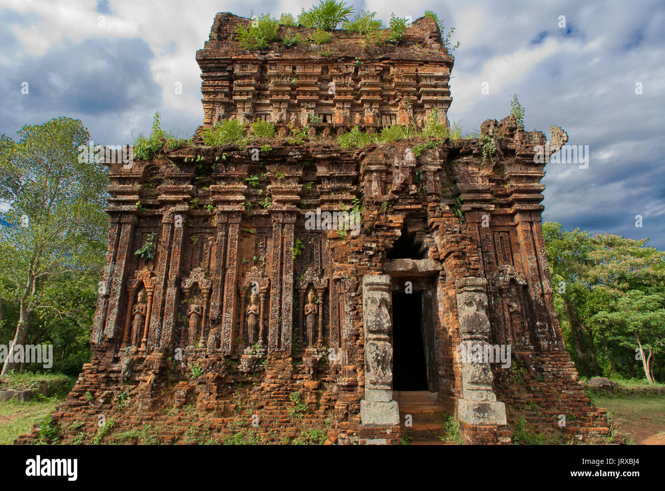 My son. Ancient tower at a world heritage archeaological site of the ...
