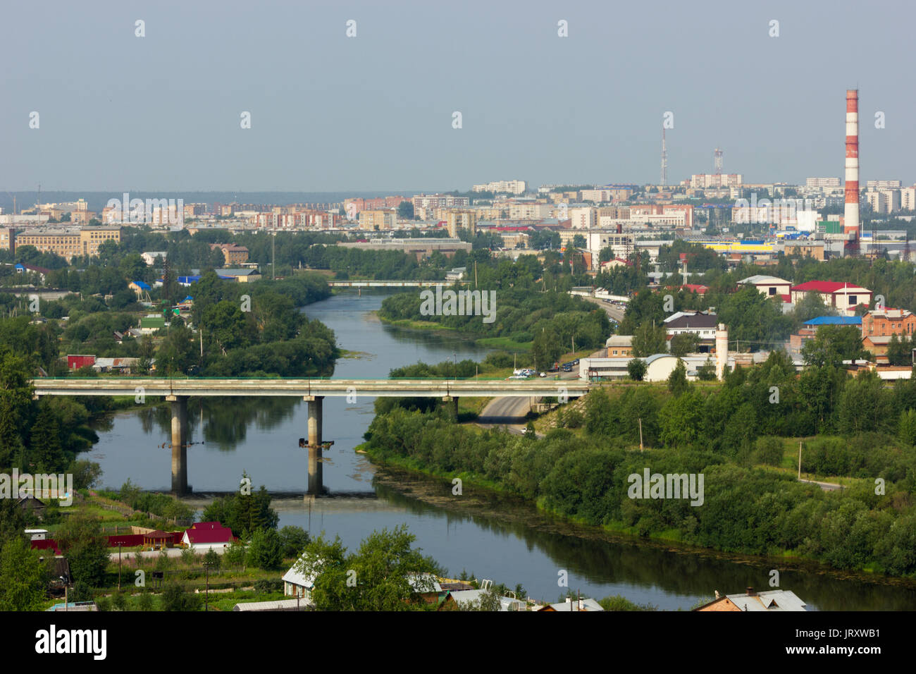 Cityscape town summer hi-res stock photography and images - Alamy