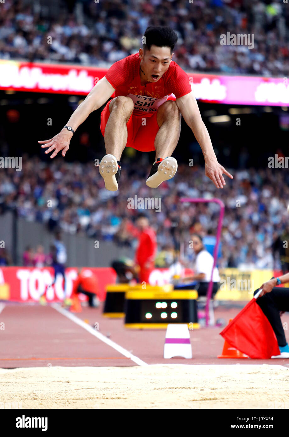 China's Yuhao Shi in action in the Men's Long Jump Stock Photo - Alamy