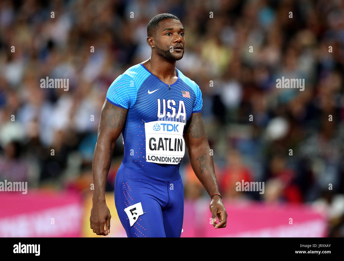 USA's Justin Gatlin Stock Photo - Alamy