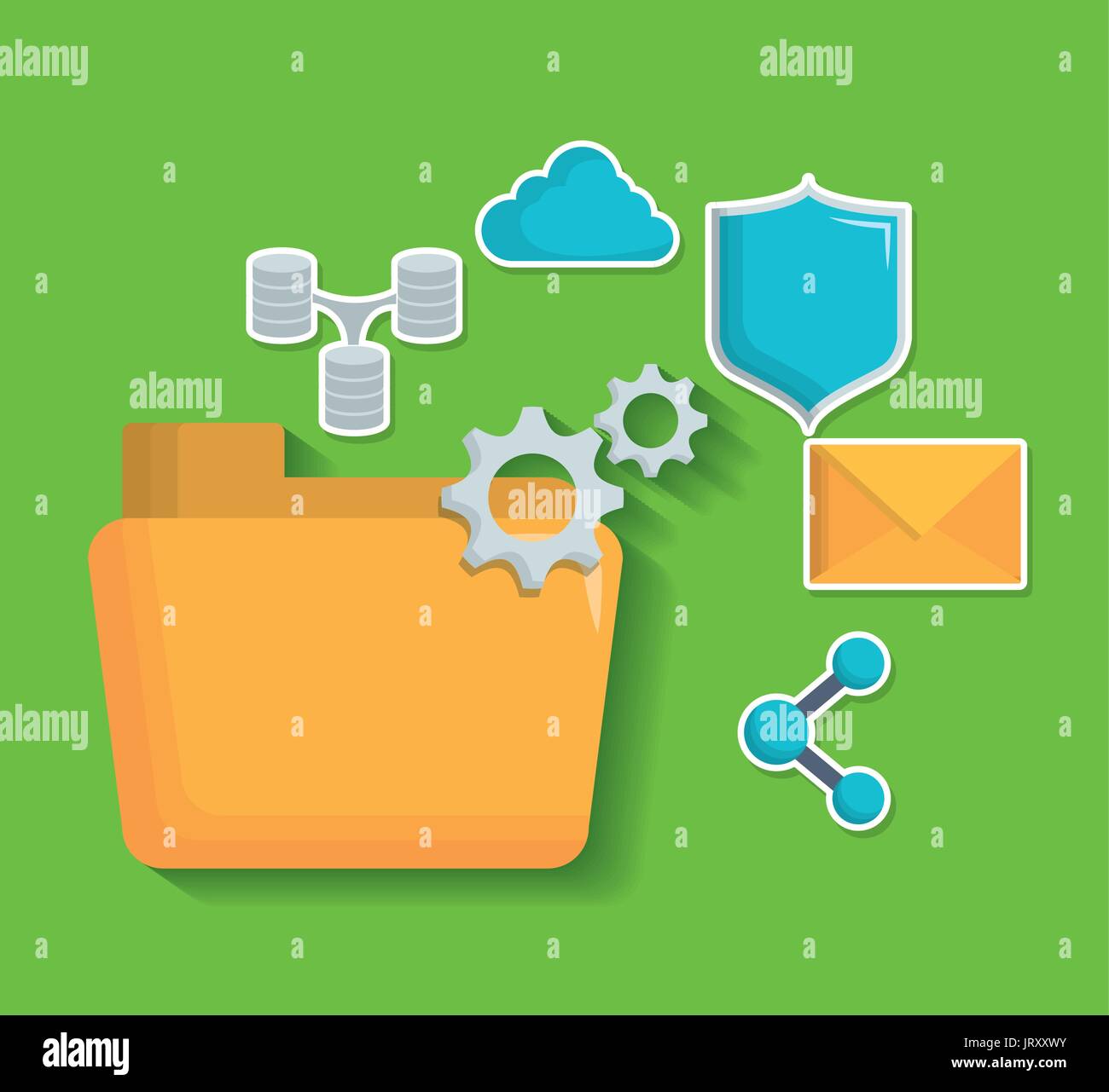 document folder icon Stock Vector Image & Art - Alamy