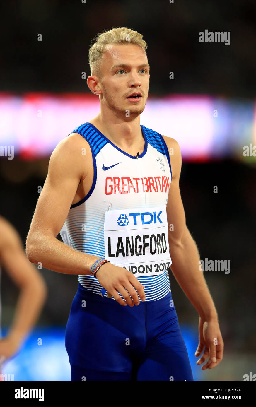 Great Britain's Kyle Langford after finishing second in the Men's 800m ...