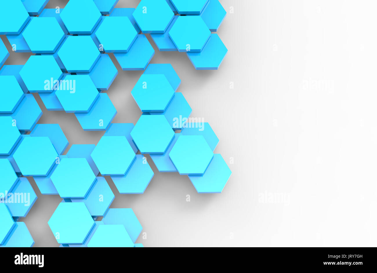 Blockchain Distributed ledger technology , Blue Hexagon six-sided ...