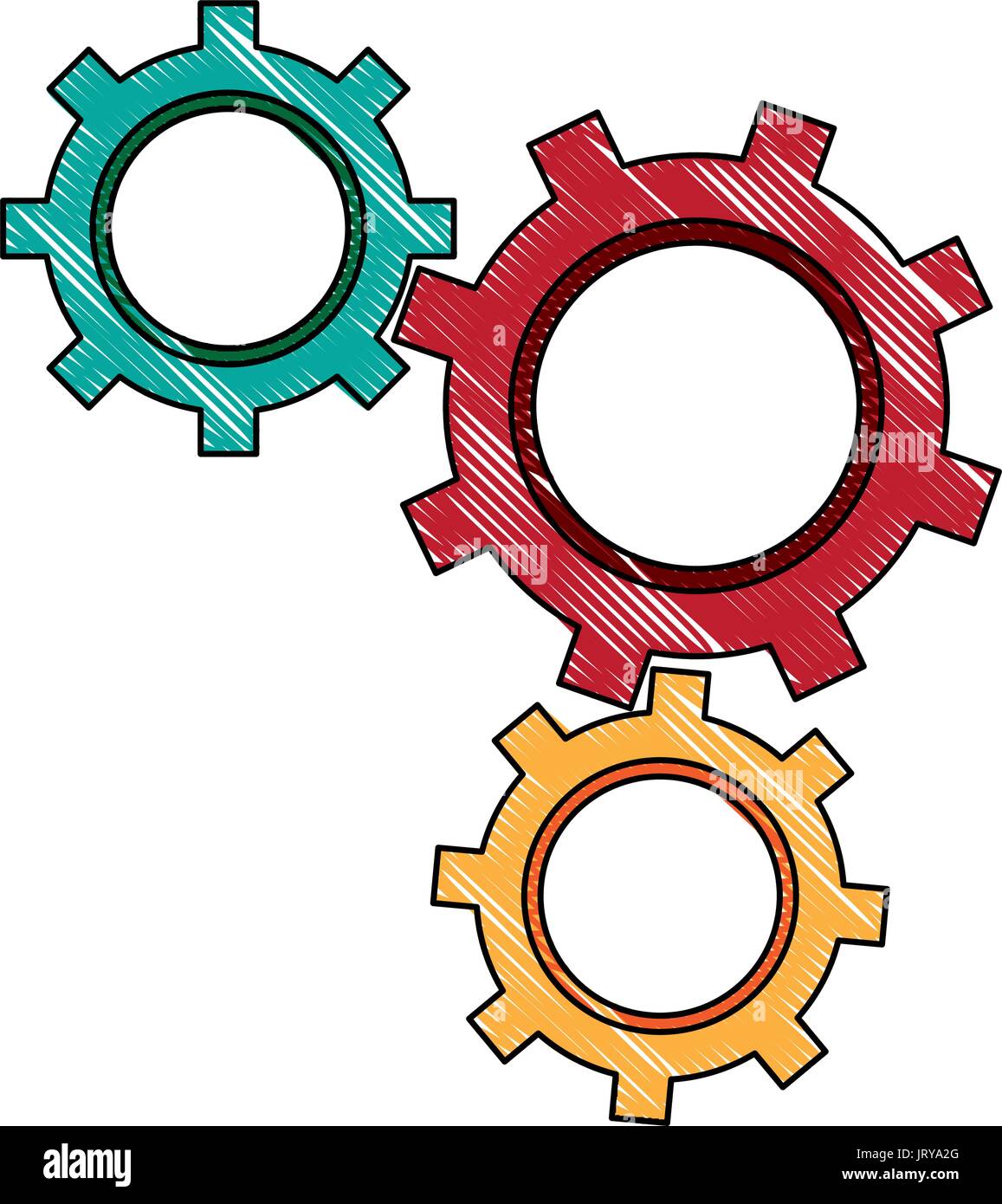 gears symbol concept of business team motion connection Stock Vector ...