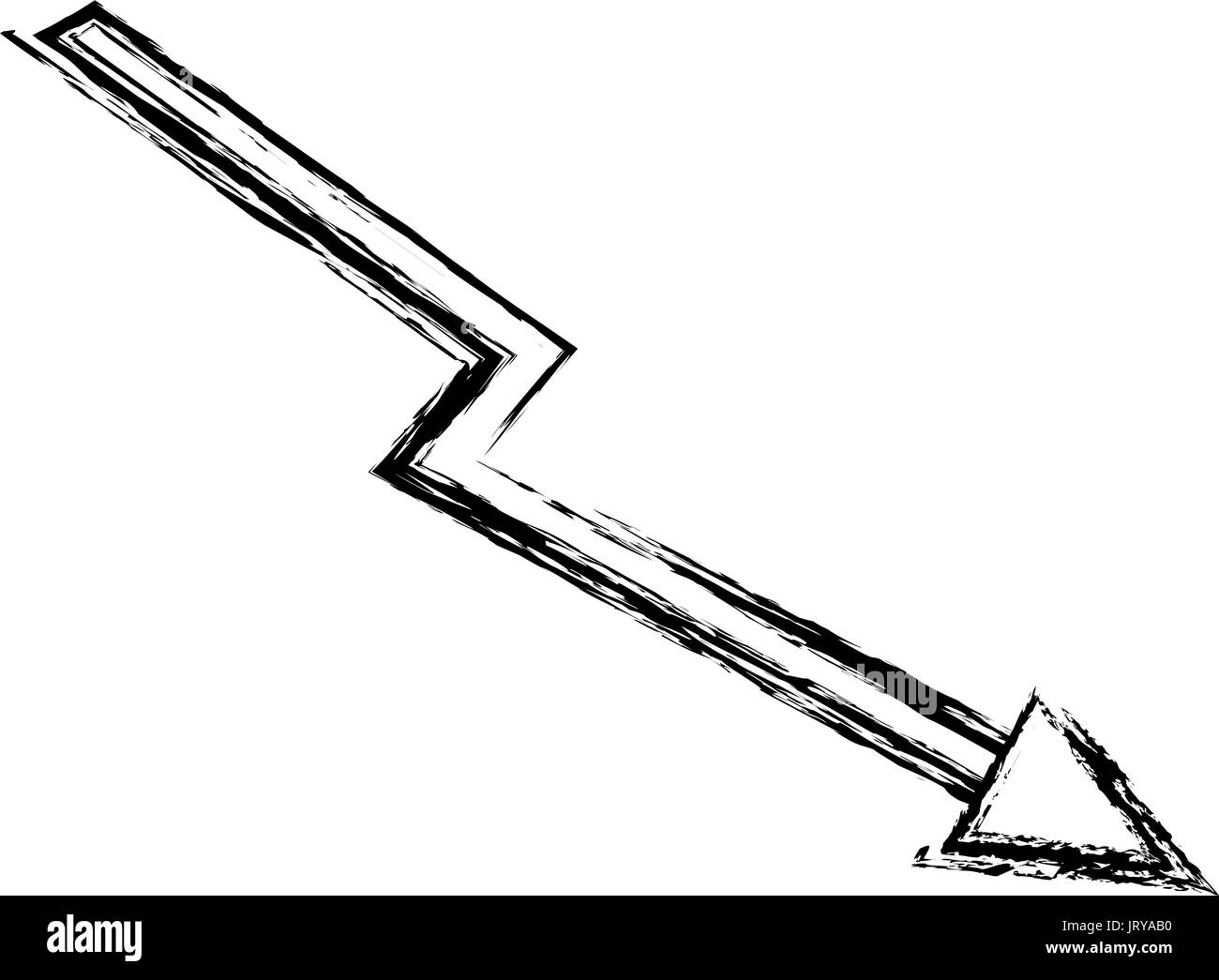 decline arrow business financial crisis down Stock Vector Image & Art ...